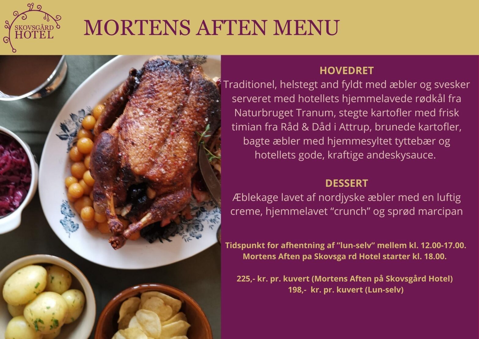 Mortens aften – Skovsgård Hotel